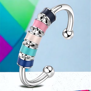 Fidget Ring Anxiety Relief Fidget Ring, STIM Jewels Stimming Jewelry ...