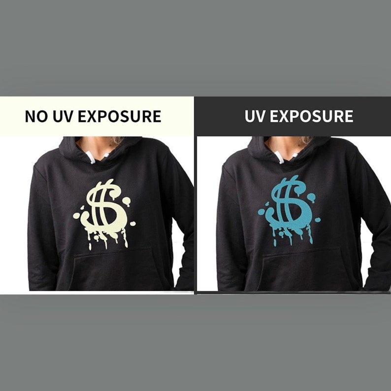 OVERWHELMED 3D Puff UV Color Changing Hoodie - Etsy