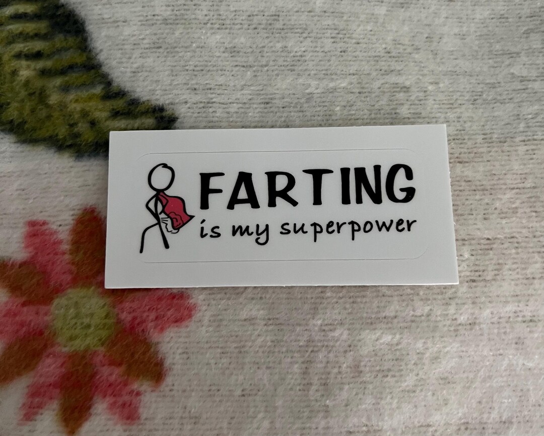 Farting is My Superpower Rectangle Decal Waterproof Farting - Etsy