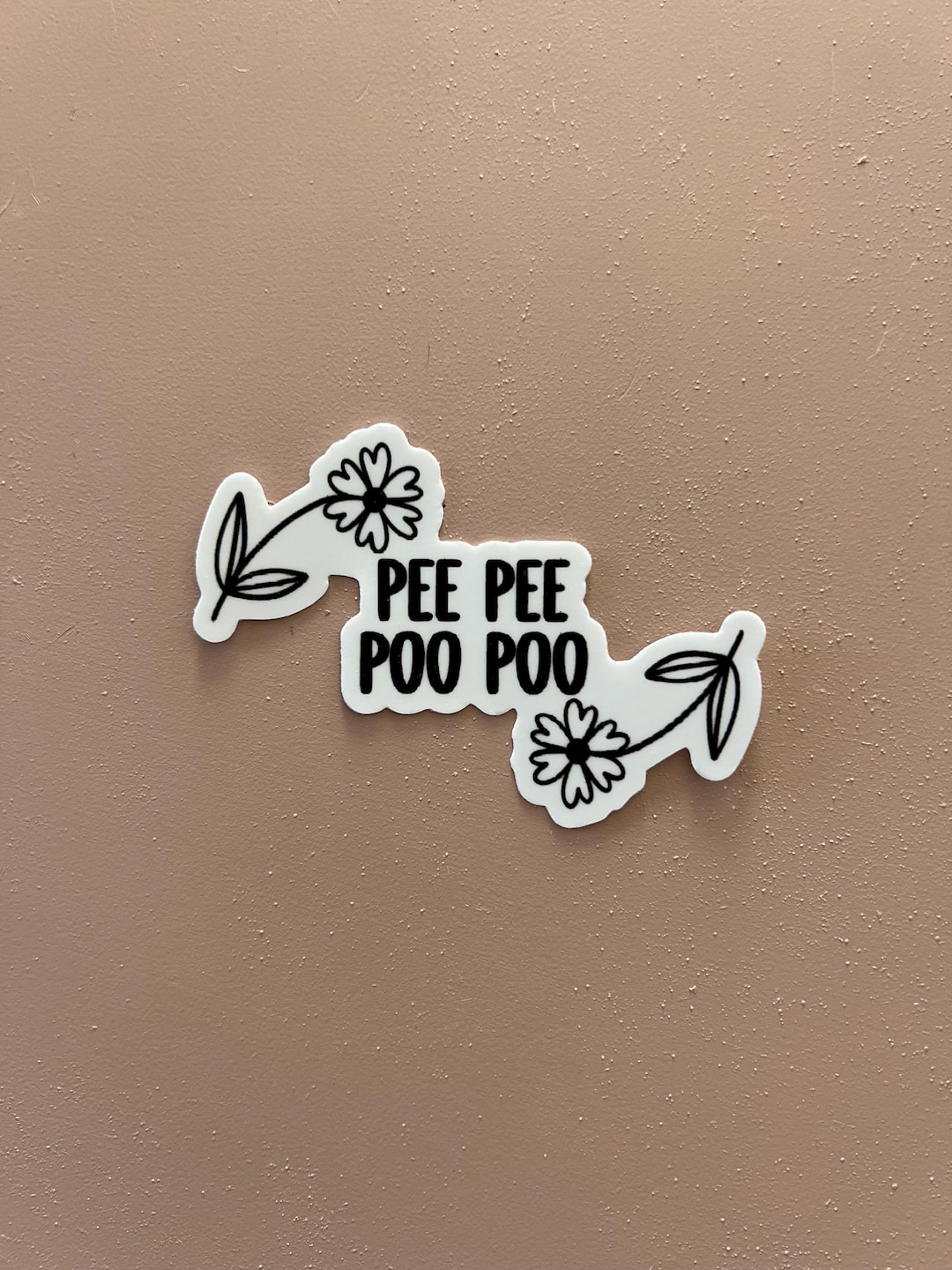 Pee Pee Poo Poo Waterproof & Sun-proof Sticker Decal - Etsy
