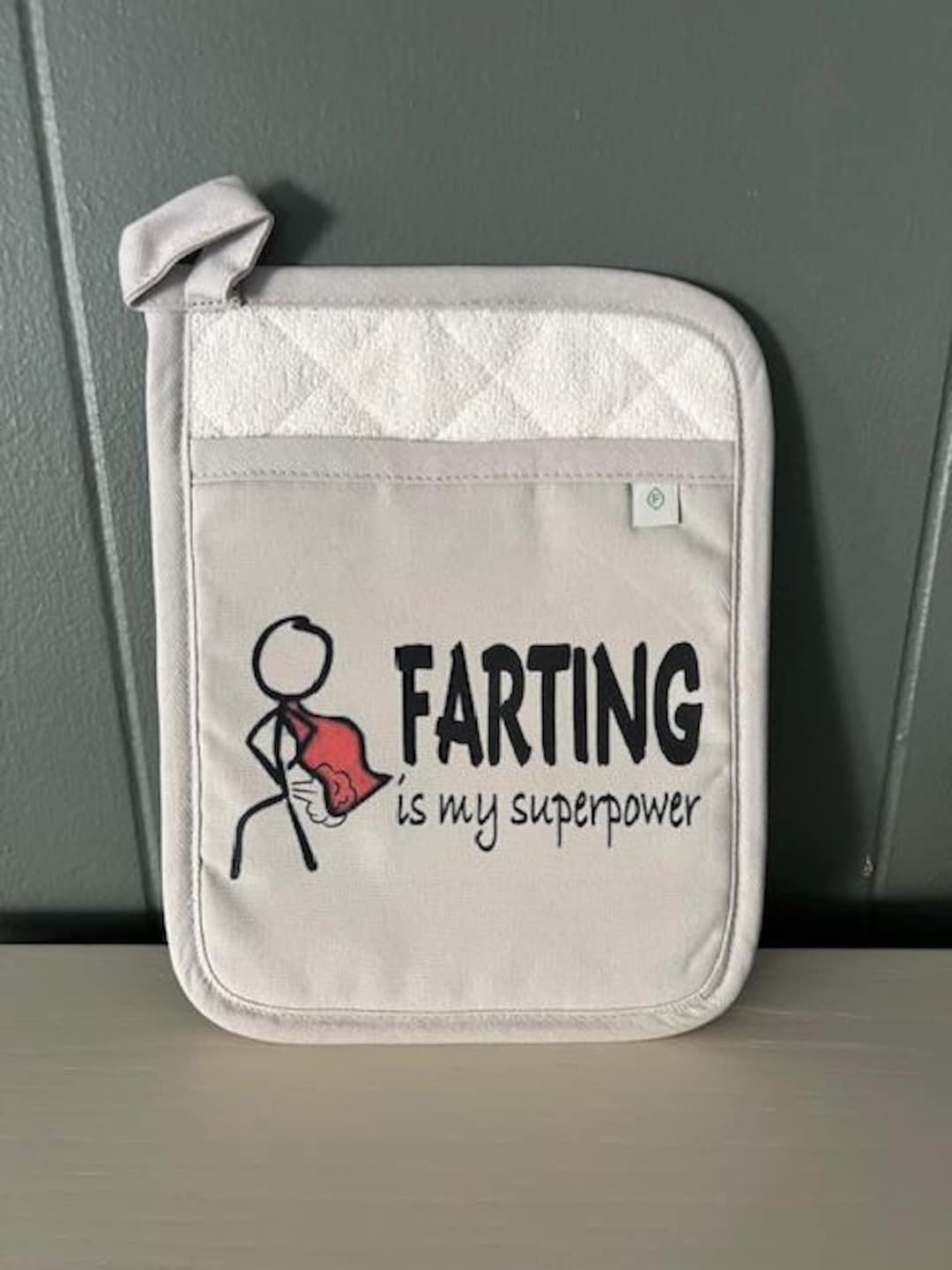Farting is My Superpower Light Gray Potholder Farts Farting - Etsy