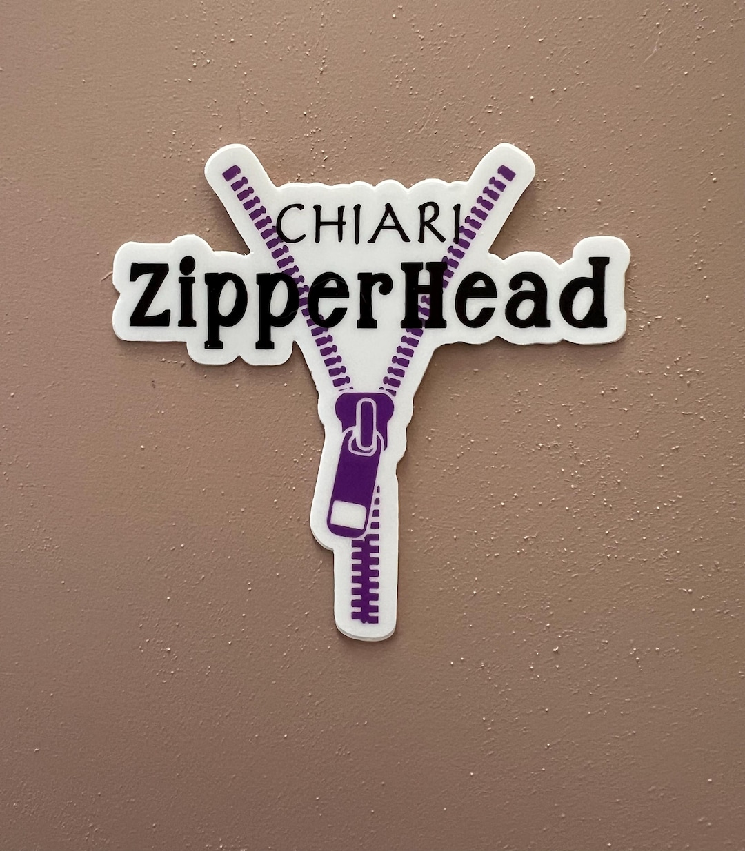 Chiari Malformation Zipperhead Vinyl Sticker Chiari Decompression ...
