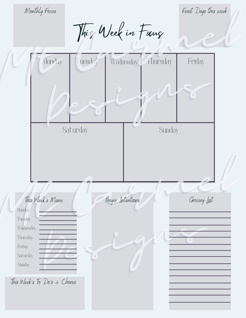 2022 Catholic Liturgical Living Planner Bundle Printable - Etsy