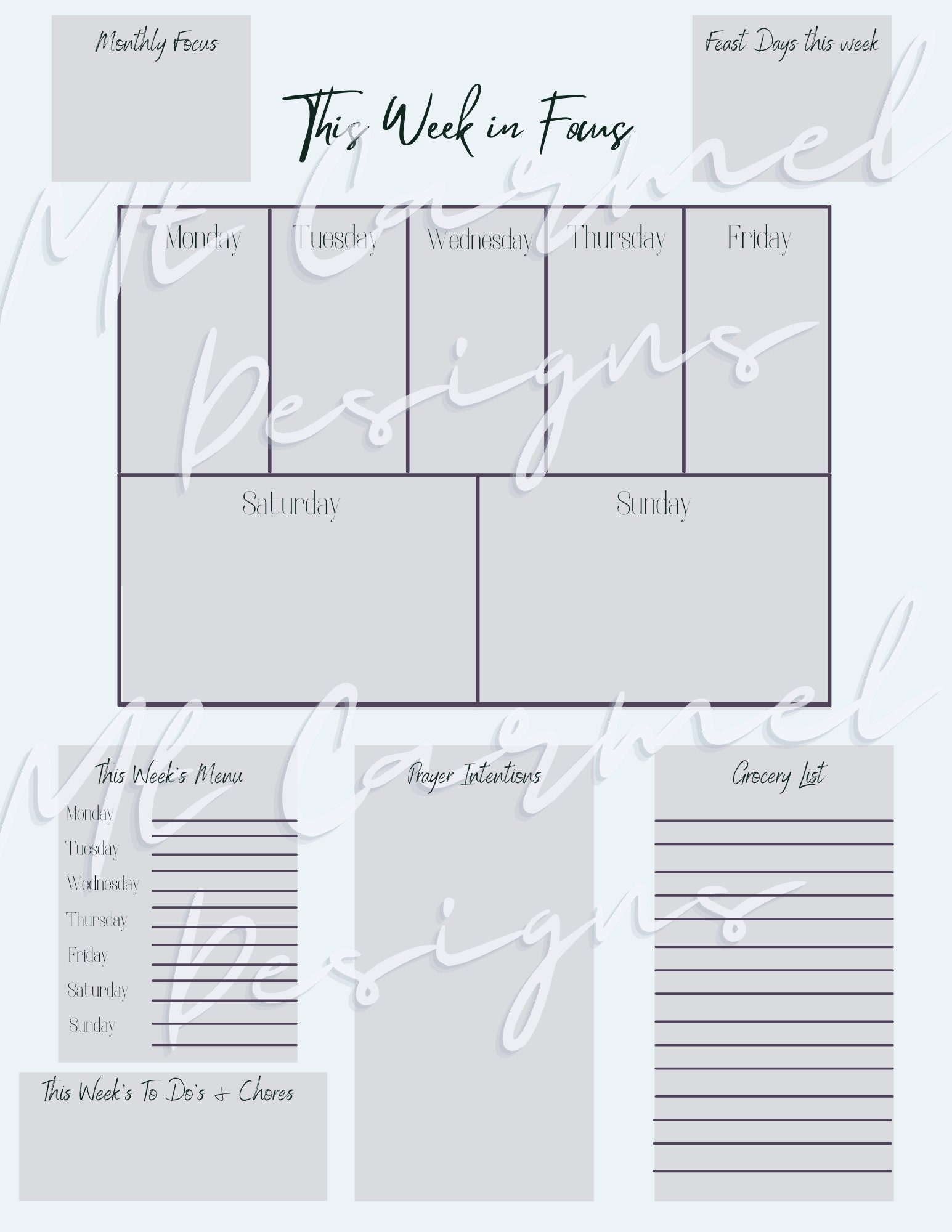 2022 Catholic Liturgical Living Planner Bundle Printable - Etsy
