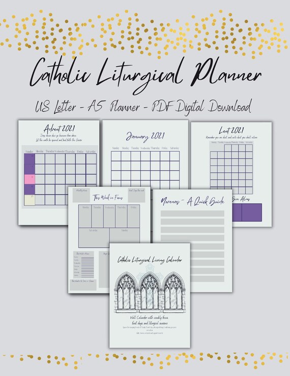 2022 Catholic Liturgical Living Planner Bundle Printable | Etsy