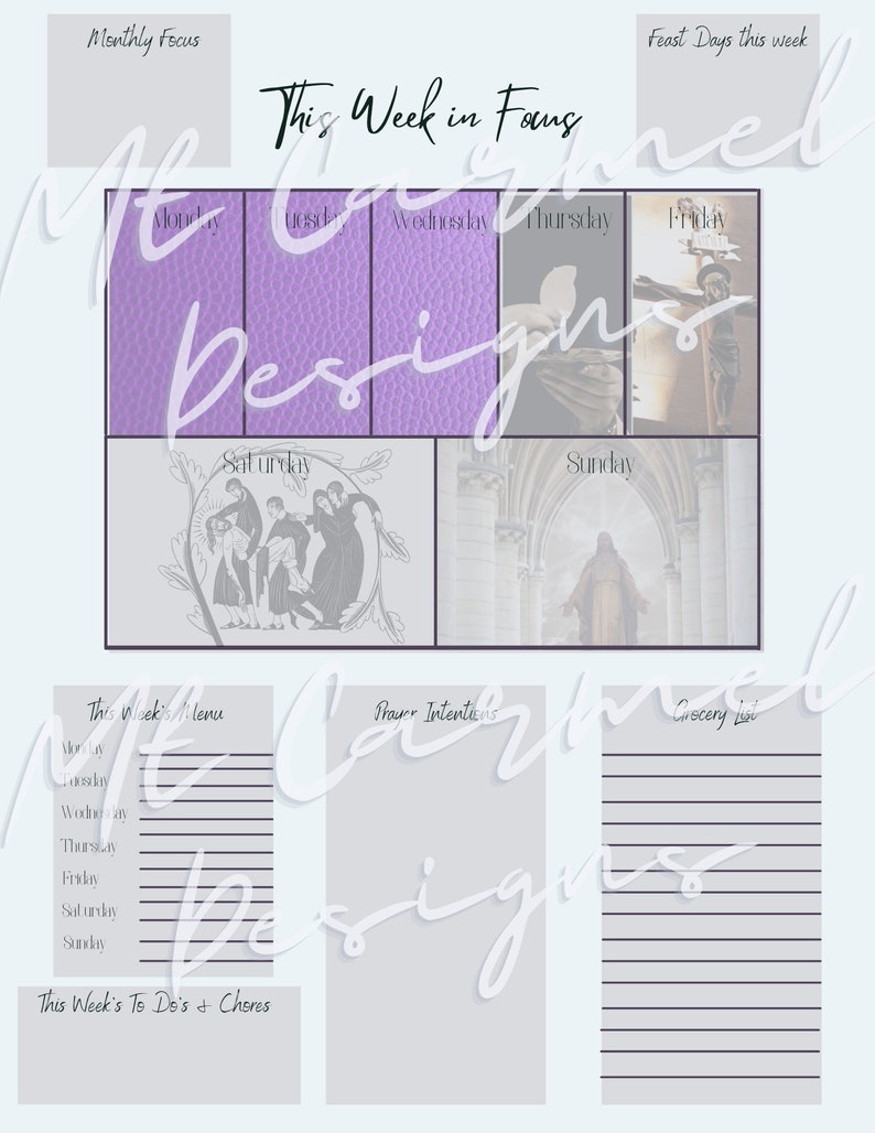 2022 Catholic Liturgical Living Planner Bundle Printable - Etsy