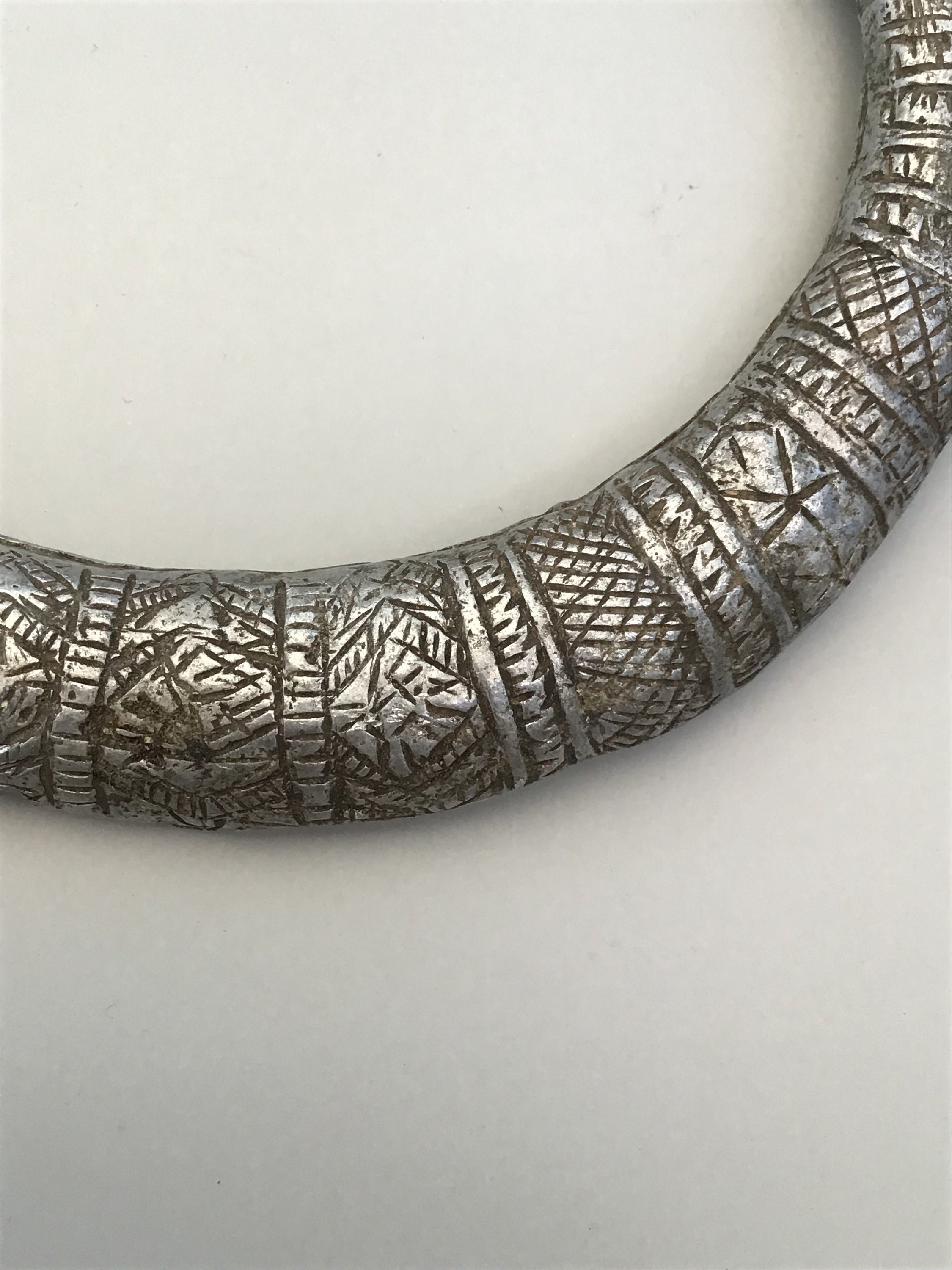 Rare Nuristani Aluminum Neck Torque Necklace, Authentic Aluminum Torc ...