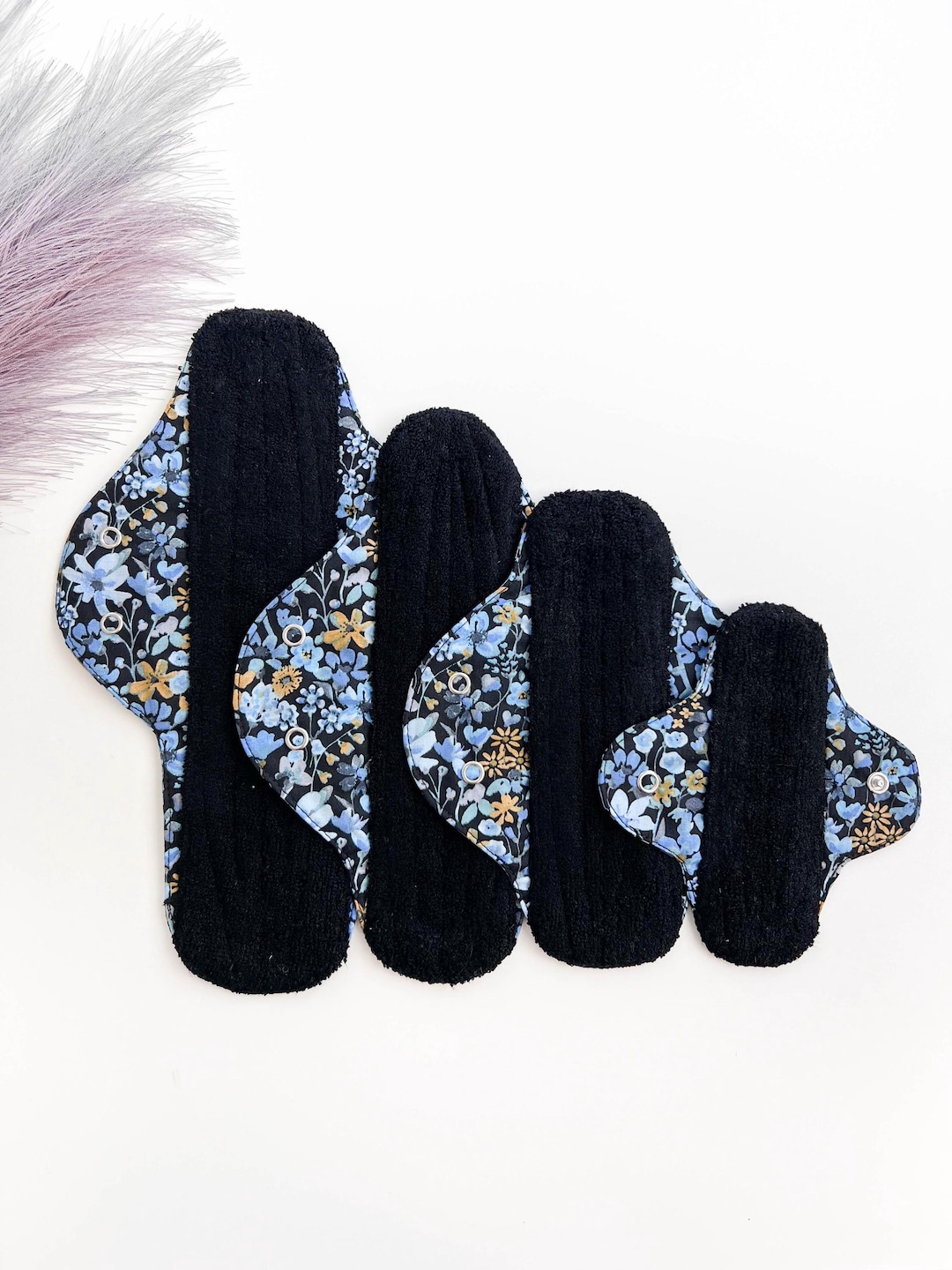 Washable Menstrual Pads With Wings, Reusable Cloth Sanitary Pads ...