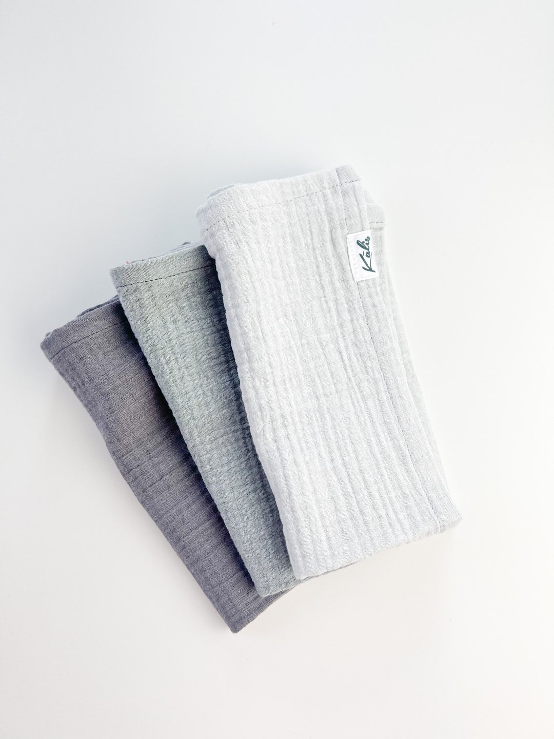 One Piece of Cloth Napkins Made of Organic Cotton, Reusable Muslin ...