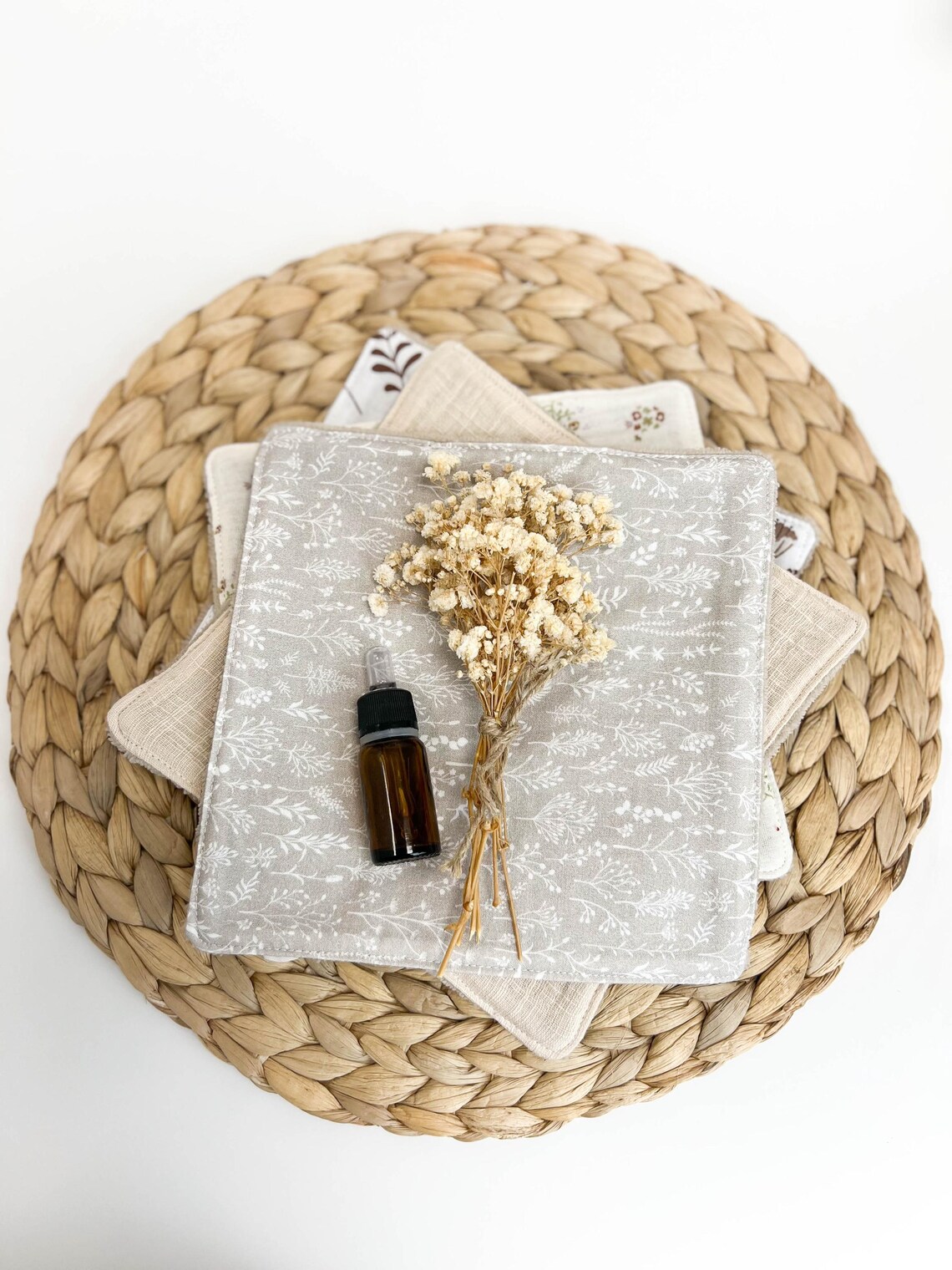 Mini Muslin Cotton Terry Cloth Face Towel, Reusable Eco-friendly Face ...