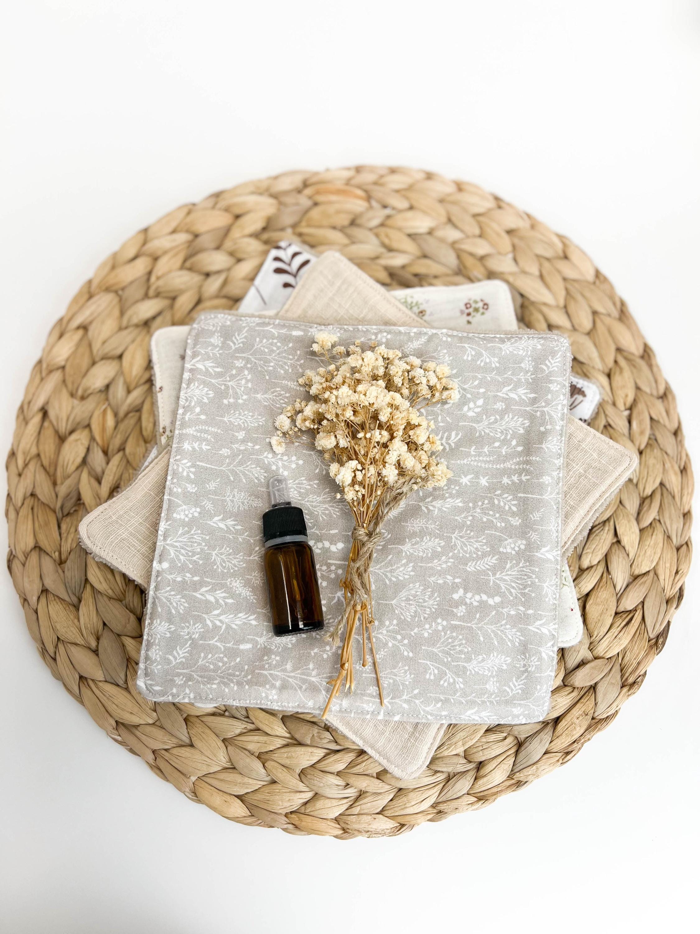 Mini Muslin Cotton Terry Cloth Face Towel, Reusable Eco-friendly Face ...