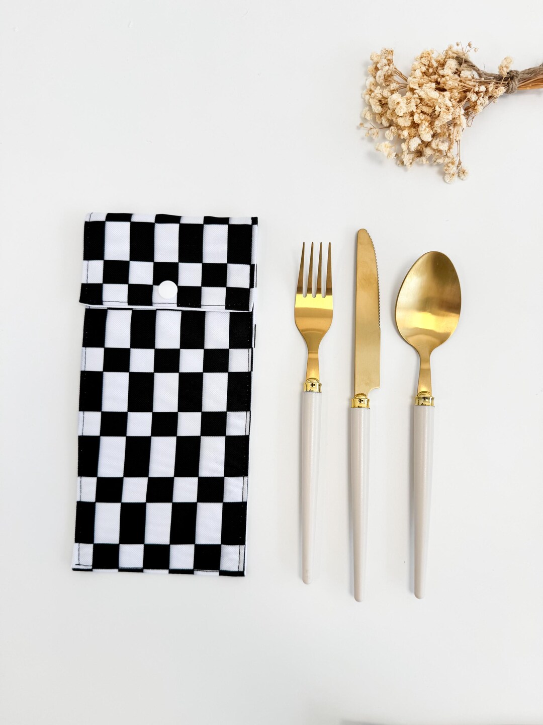 Waterproof Kitchen Utensils Case for Traveling, Straw Pouch, Cutlery ...