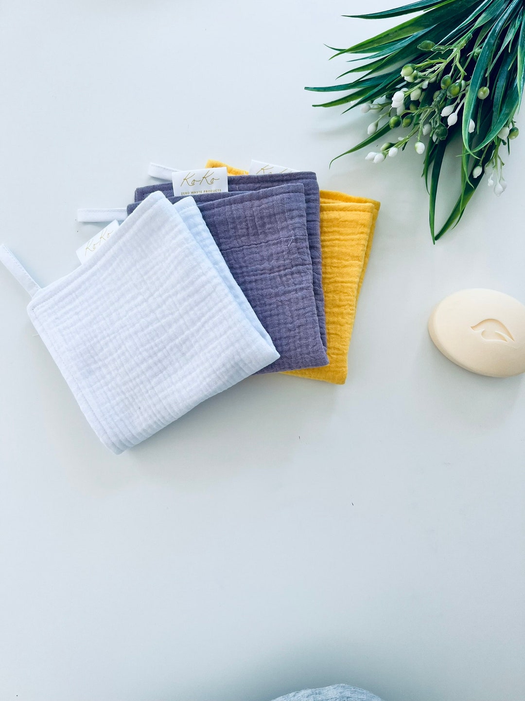 Organic Cotton Facial Cleansing Cloths, Soft Reusable Cloth Wipes ...
