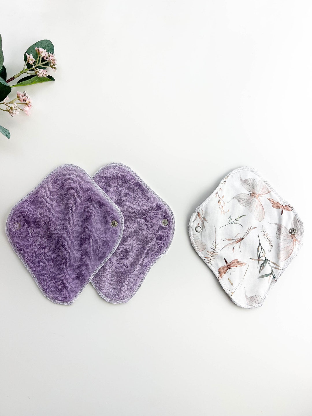 Organic Cotton Reusable Interlabial Pad, Reusable Daily Use Eco ...