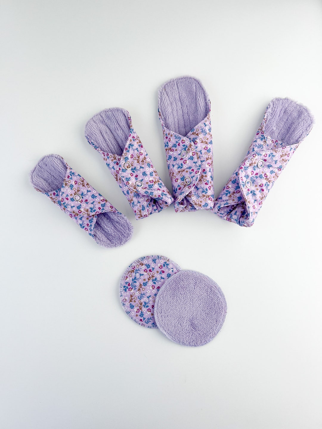 Menstrual Pads Purple With Wings Regular Heavy Overnight Sanitary Cloth ...