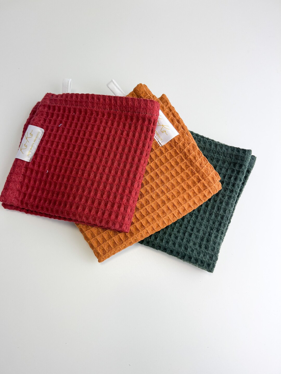 Waffle Linen Washcloth, Linen Towel, Waffle Towel, Dish Towels With ...