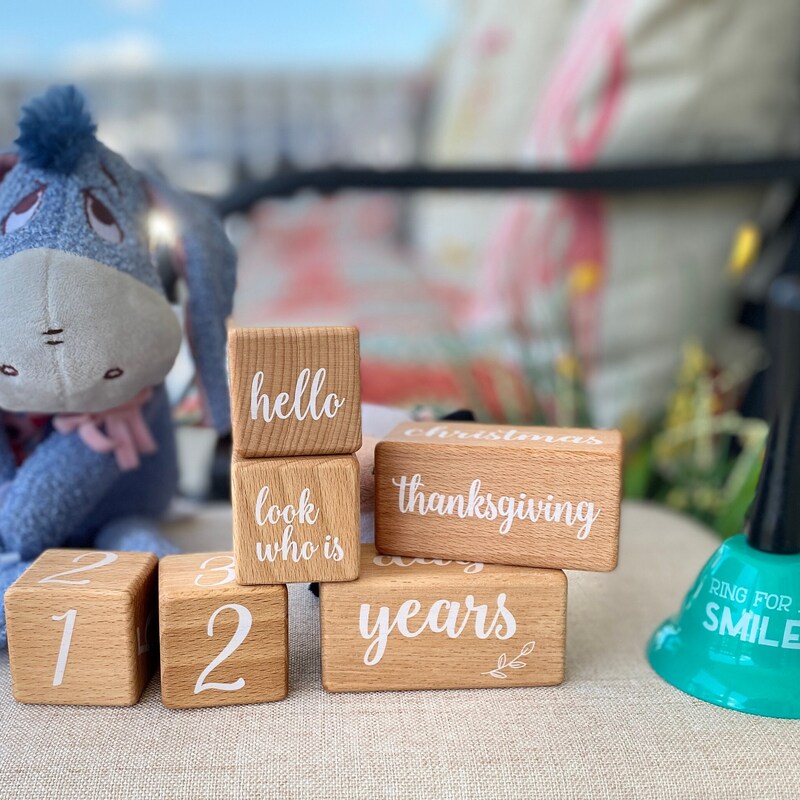 Milestone Blocks - Etsy