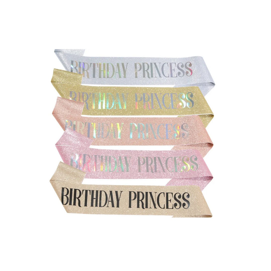 Birthday Princess Sash Happy Birthday Sash Birthday Party - Etsy