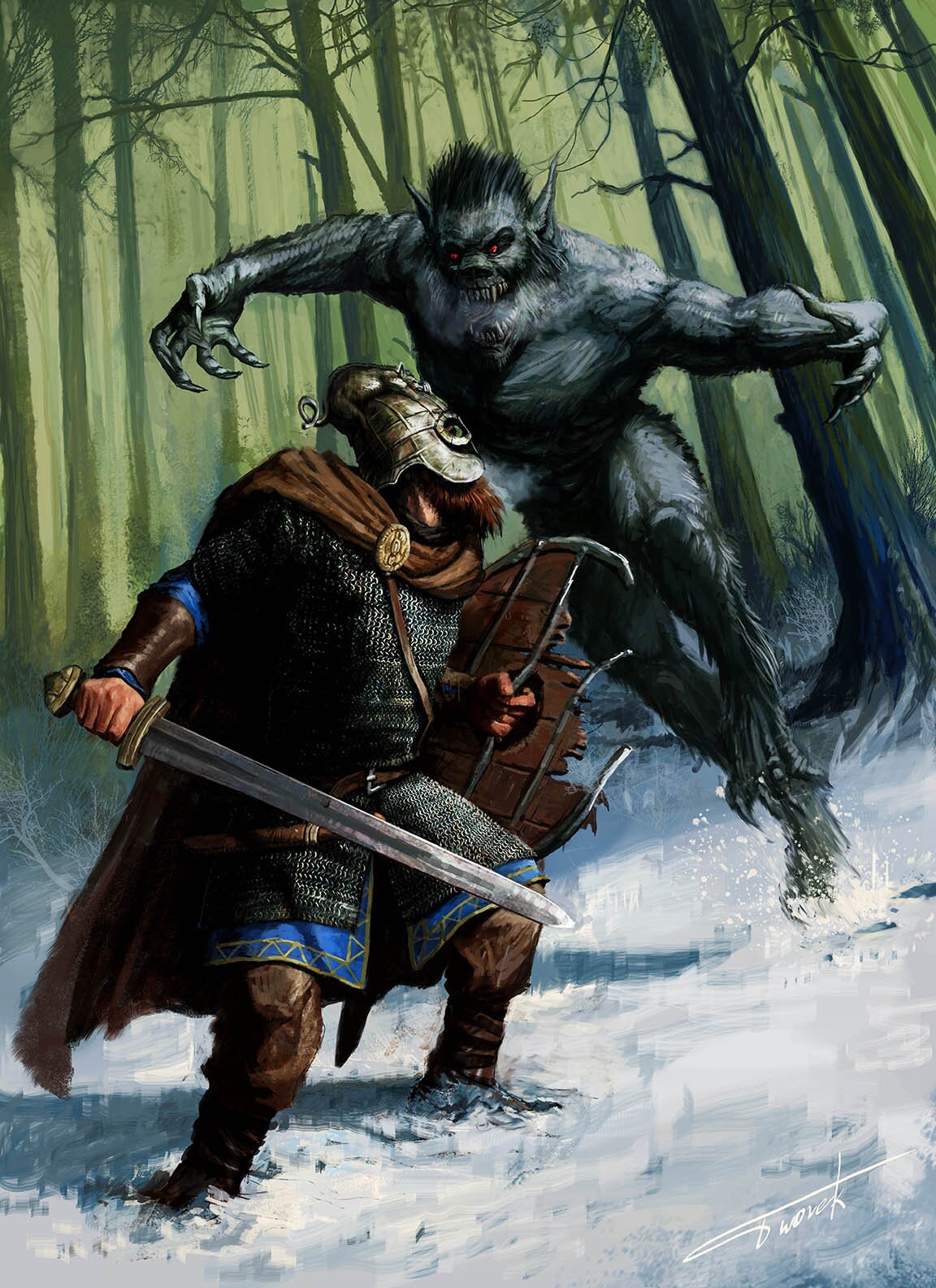 Viking Vs Werewolf - Etsy