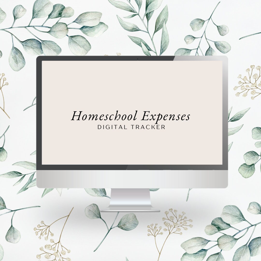 Homeschool Expenses Digital Tracker | Homeschool Finances Tracker - Etsy
