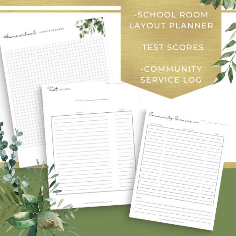 Homeschool Planner Printable | 44 Pages | Undated | PDF Printable - Etsy