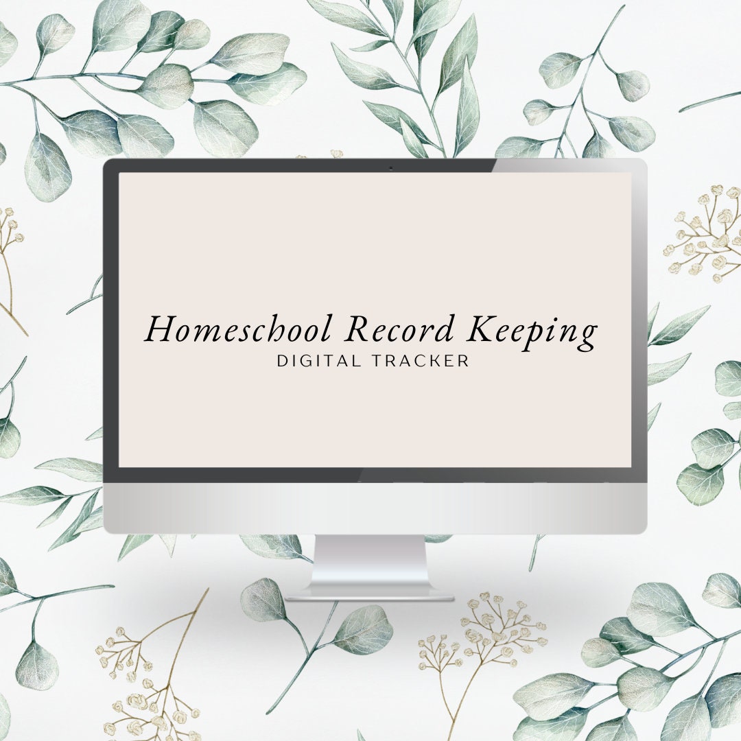 Homeschool Record Keeping Digital Tracker | Digital Record Keeping - Etsy