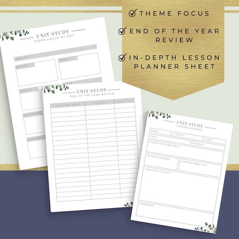 ULTIMATE Printable Unit Study Planner for Homeschooling | 40+ Pages - Etsy