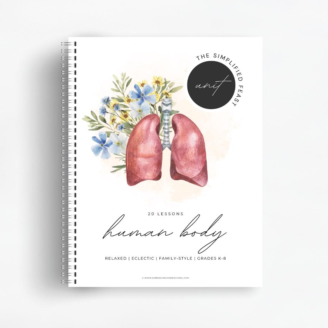 The Simplified Feast: Human Body Unit Study - Etsy