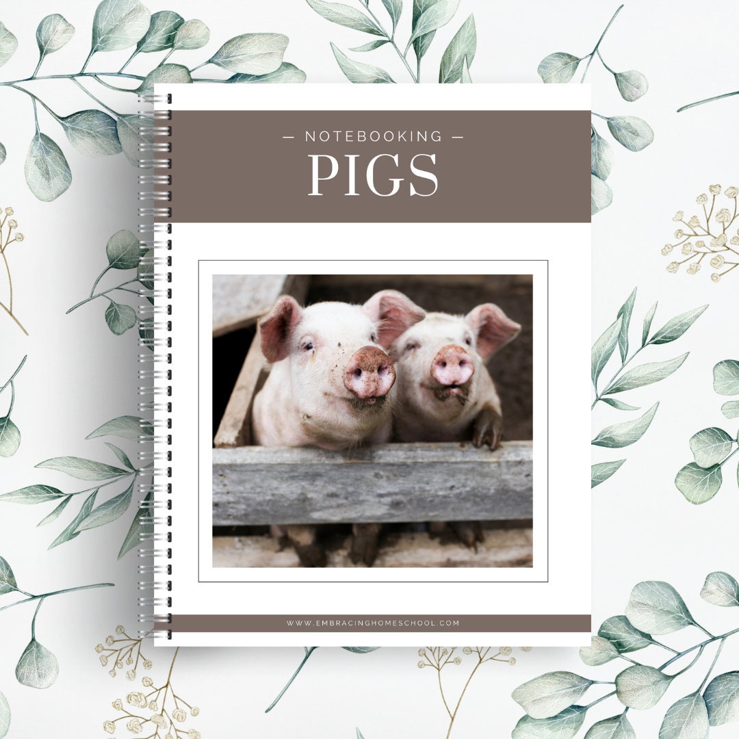 Pigs Notebooking Pages | 27 Printable Pages - Etsy