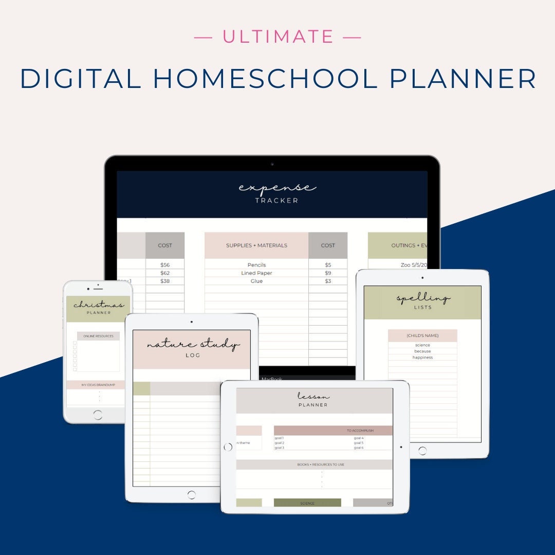 Ultimate Digital Homeschool Planner 50 Digital Pages - Etsy