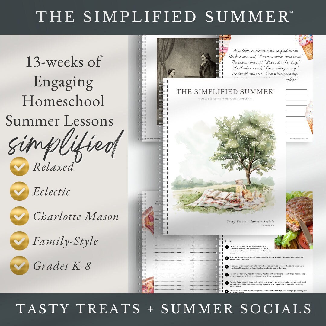 The Simplified Summer: Tasty Treats Summer Socials Charlotte Mason Inspired Eclectic Summer ...