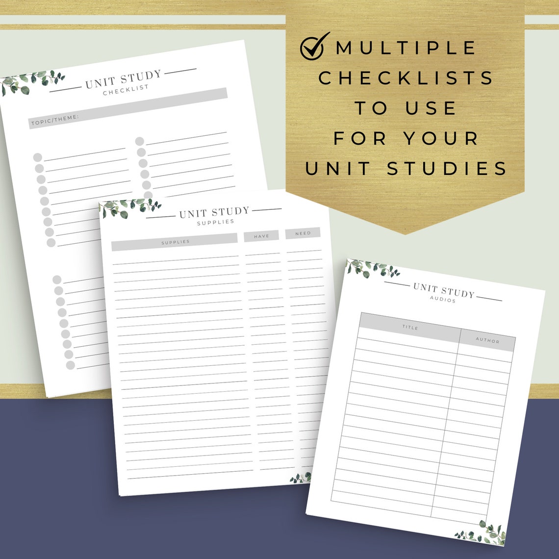 ULTIMATE Printable Unit Study Planner for Homeschooling 40 Pages - Etsy