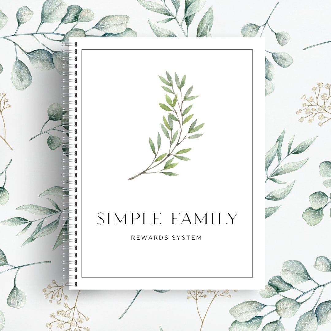 Simple Family Rewards System | Editable in Canva! | Editable Chore ...