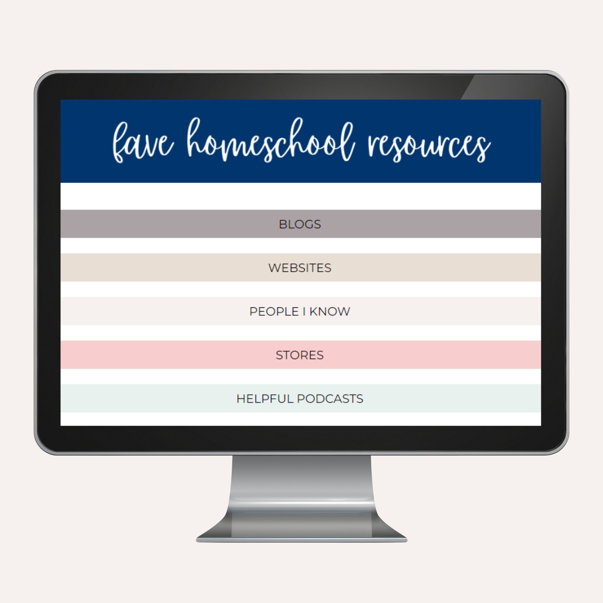 Homeschool Inventory Digital Tracker | 4 Homeschool Organization ...