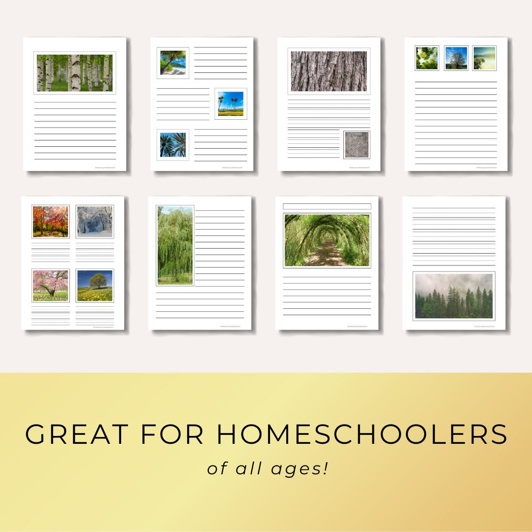 Trees Notebooking Pages | 27 Printable Pages - Etsy