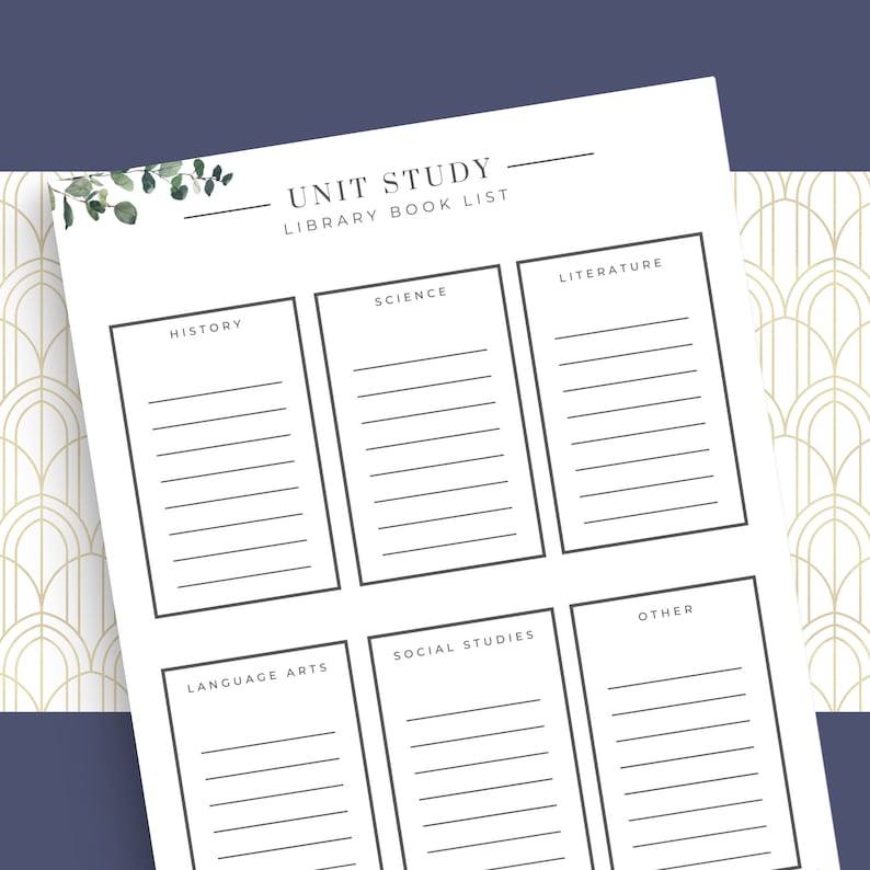 ULTIMATE Printable Unit Study Planner for Homeschooling | 40+ Pages - Etsy