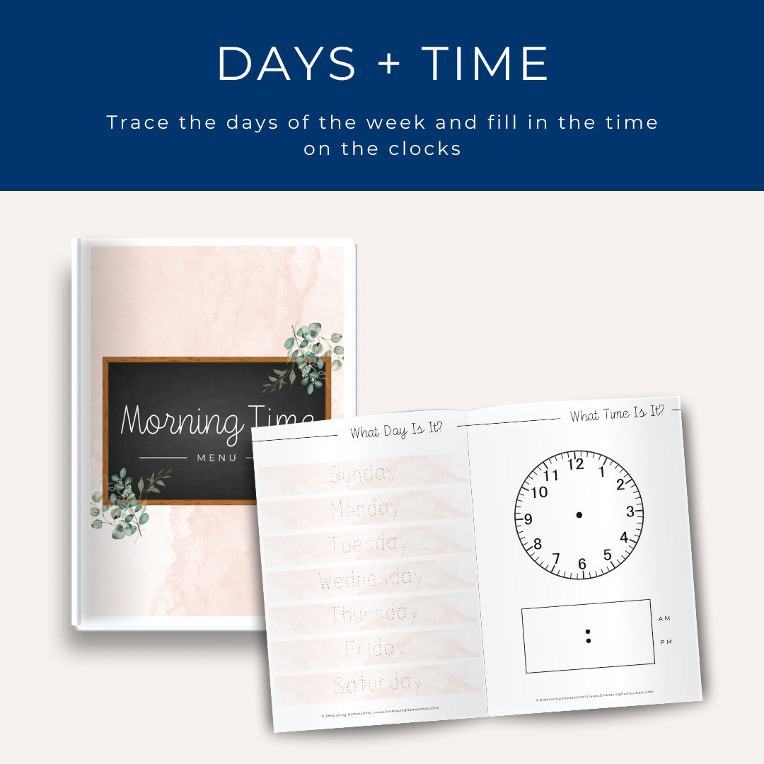 Morning Time Bundle | Morning Time Menus - Etsy