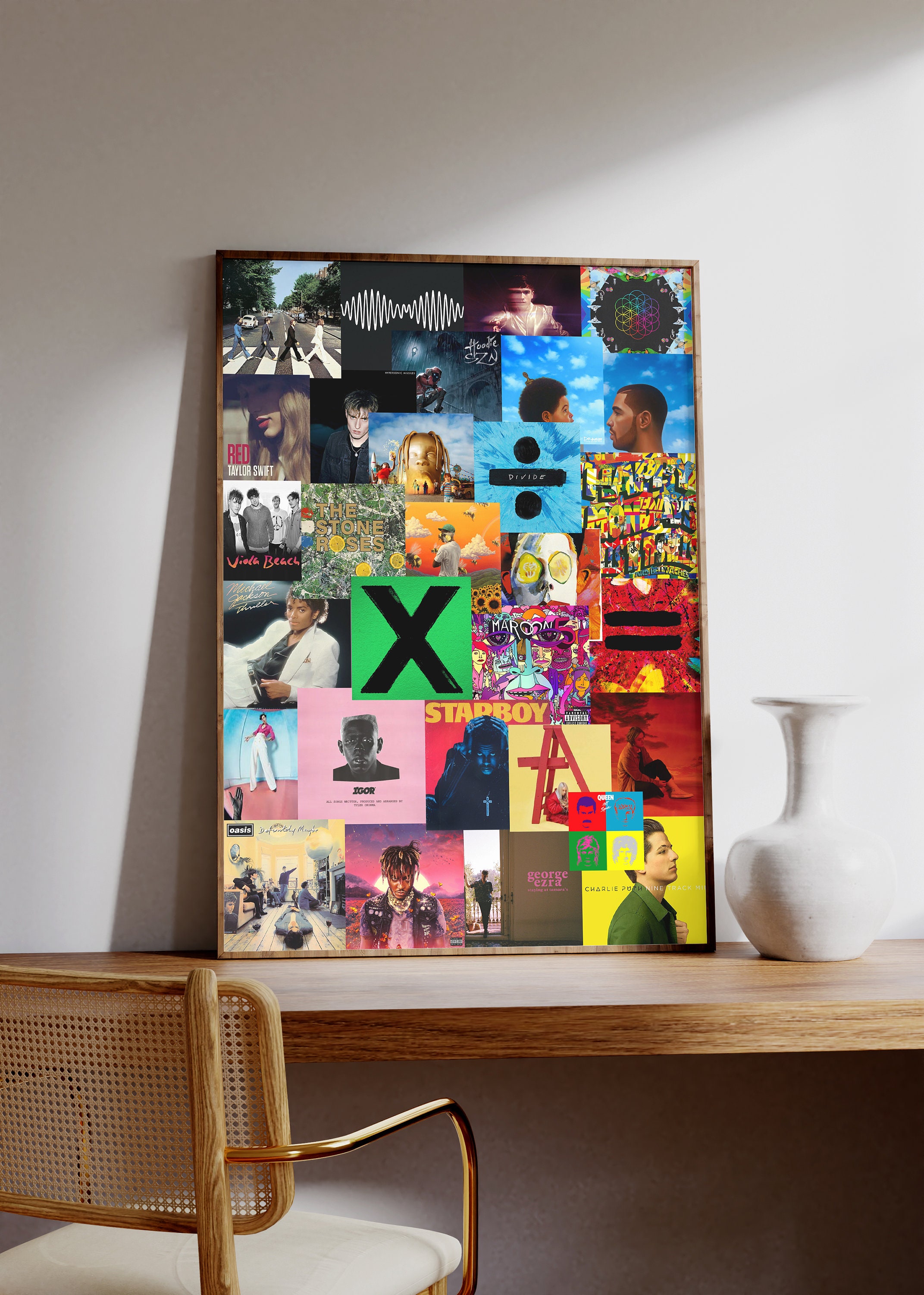 MULTIPLE Album Cover Poster, CUSTOM Music Poster Print, Personalised ...