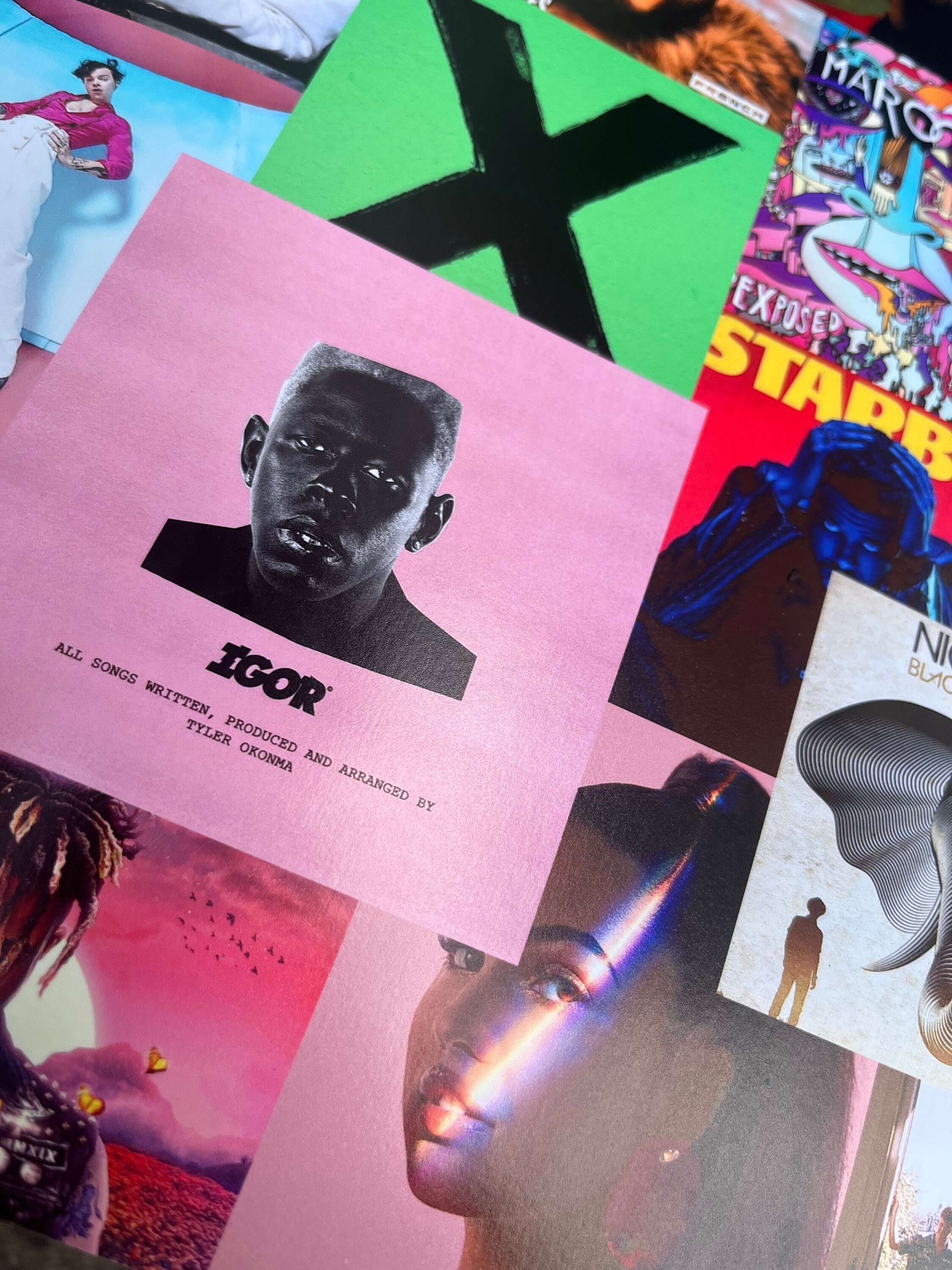 MULTIPLE Album Cover Poster, CUSTOM Music Poster Print, Personalised ...