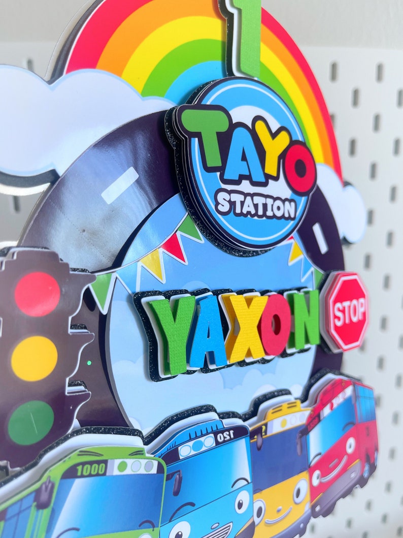 Cake Topper Tayo the Little Bus Decoration Tayo the Little - Etsy