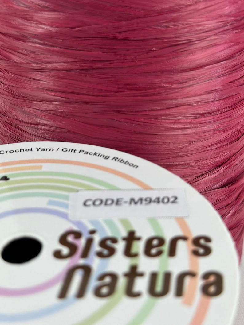 M-9402 SISTERS NATURA Shiny Cream Viscose Raffia 50gr/100gr/100% ...