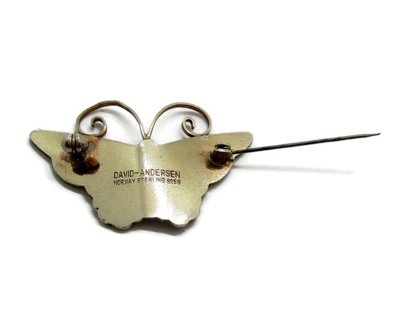 David Andersen enamel butterfly brooch, multi colour … - Gem