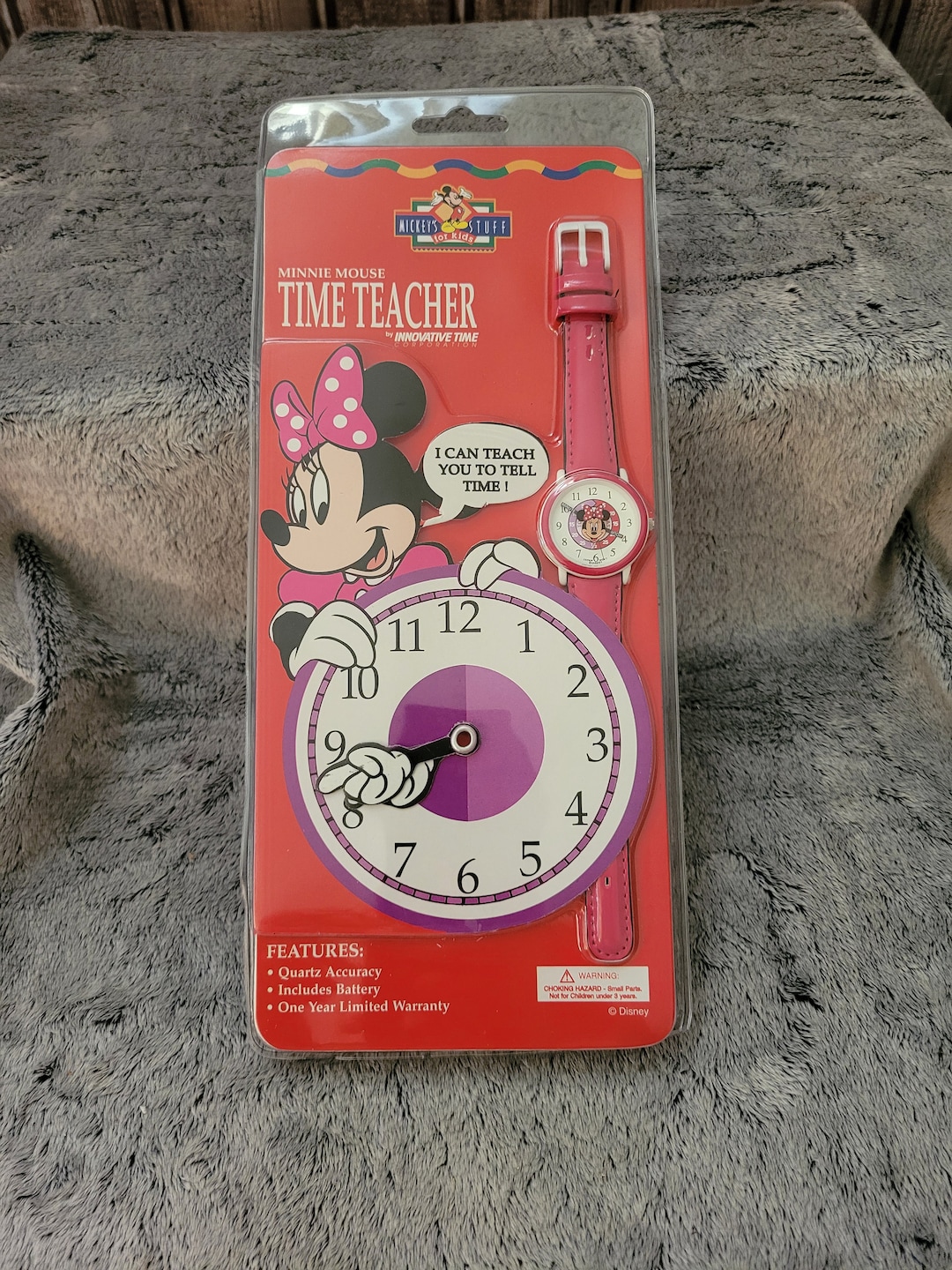 Rare Minnie Mouse Time Teacher Watch - New Sealed - Disney - Japan ...