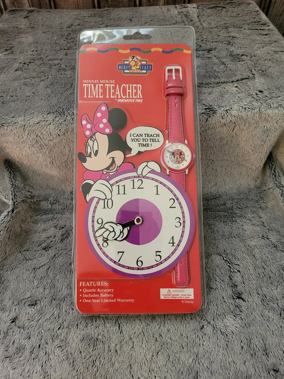 Rare Minnie Mouse Time Teacher Watch - New Sealed - D… - Gem