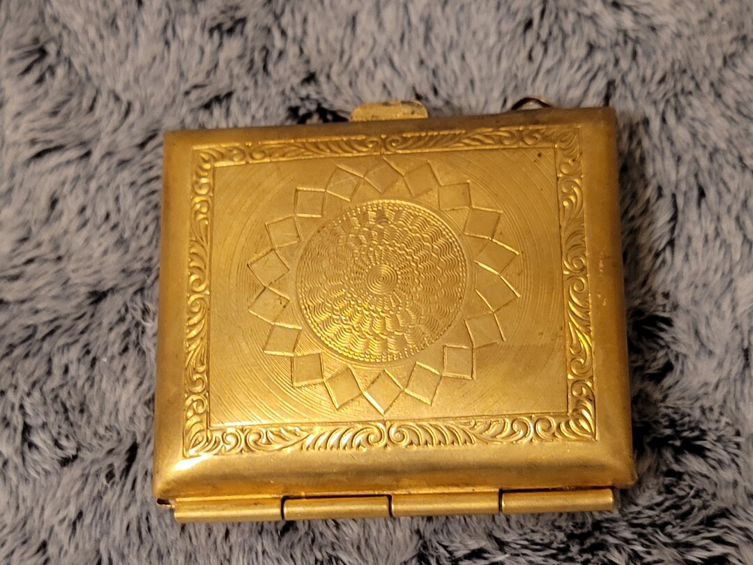 Antique Victorian Mini Metal Coin Purse With Sun Engraving - Etsy