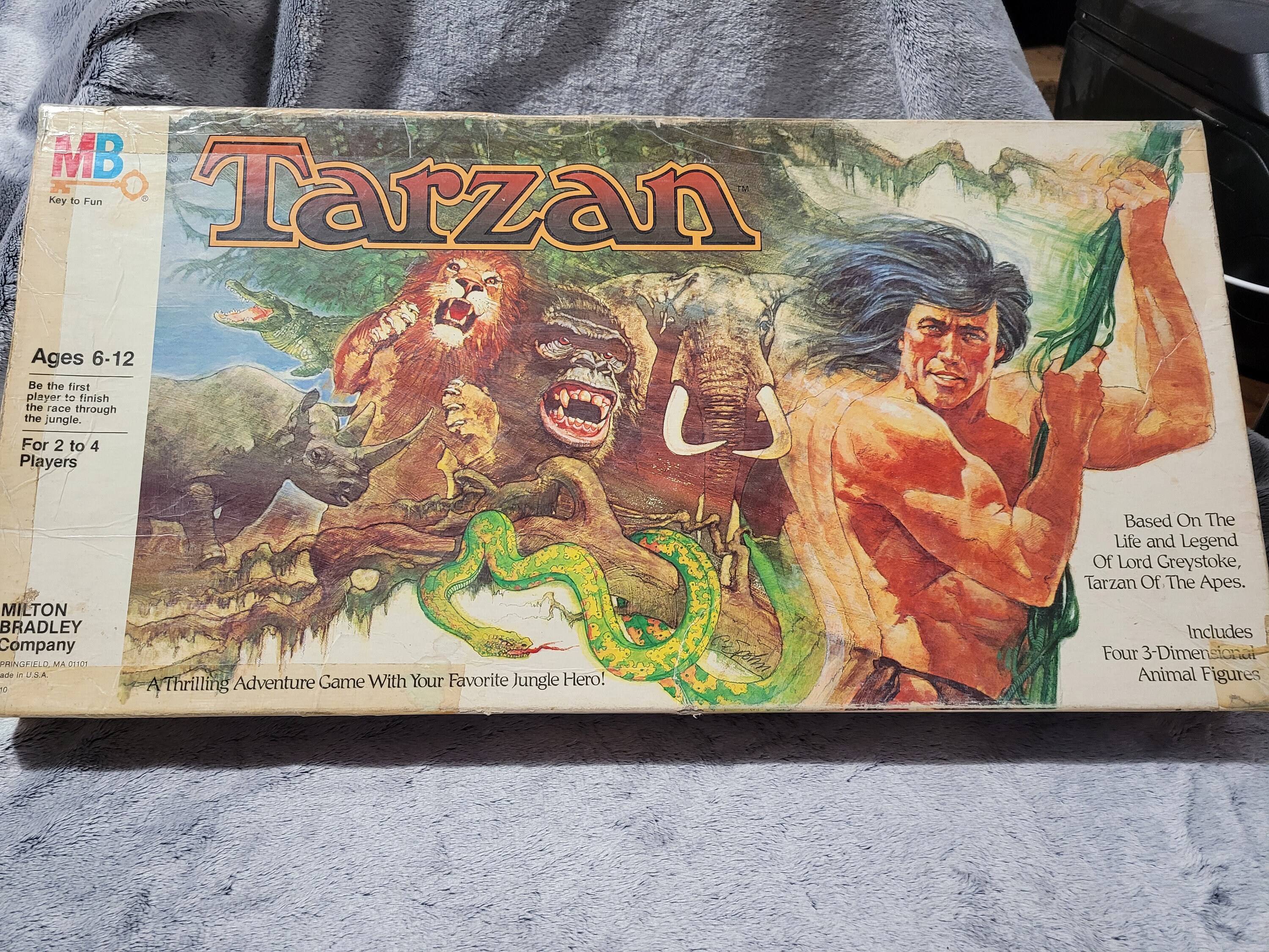 1984 Complete TARZAN Milton Bradley Board Game - Etsy