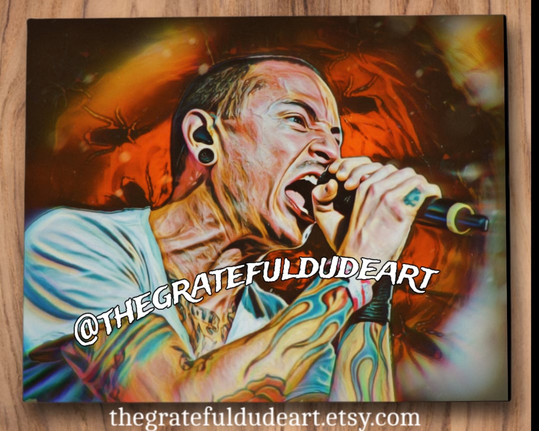 CRAWLING Chester Bennington - Etsy
