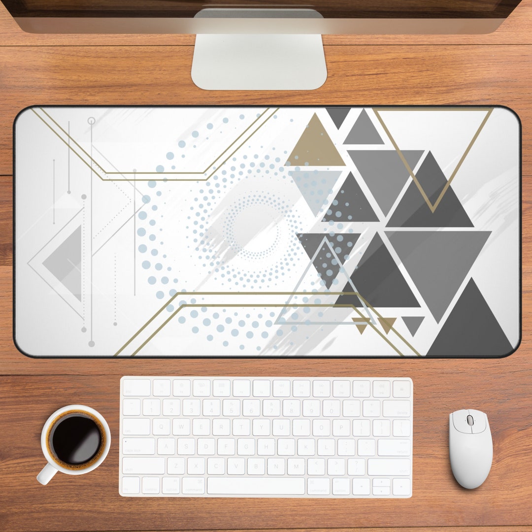 Desk Mat, Office Desk Mat, Mousepad, Geometric Desk Mat, Laptop Desk ...