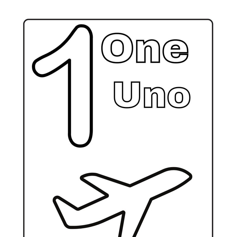 English Number Worksheet - Etsy