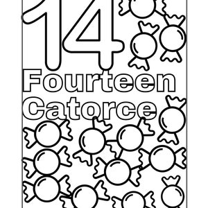Bilingual Numbers Spanish 1-20, Educational Printable Coloring Pages ...